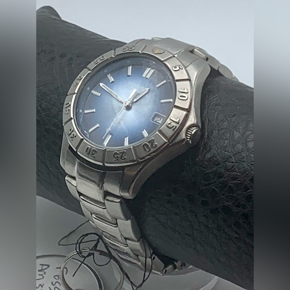 Fossil | Accessories | Fossil Blue Stainless Steel Mens Quartz Watch ...